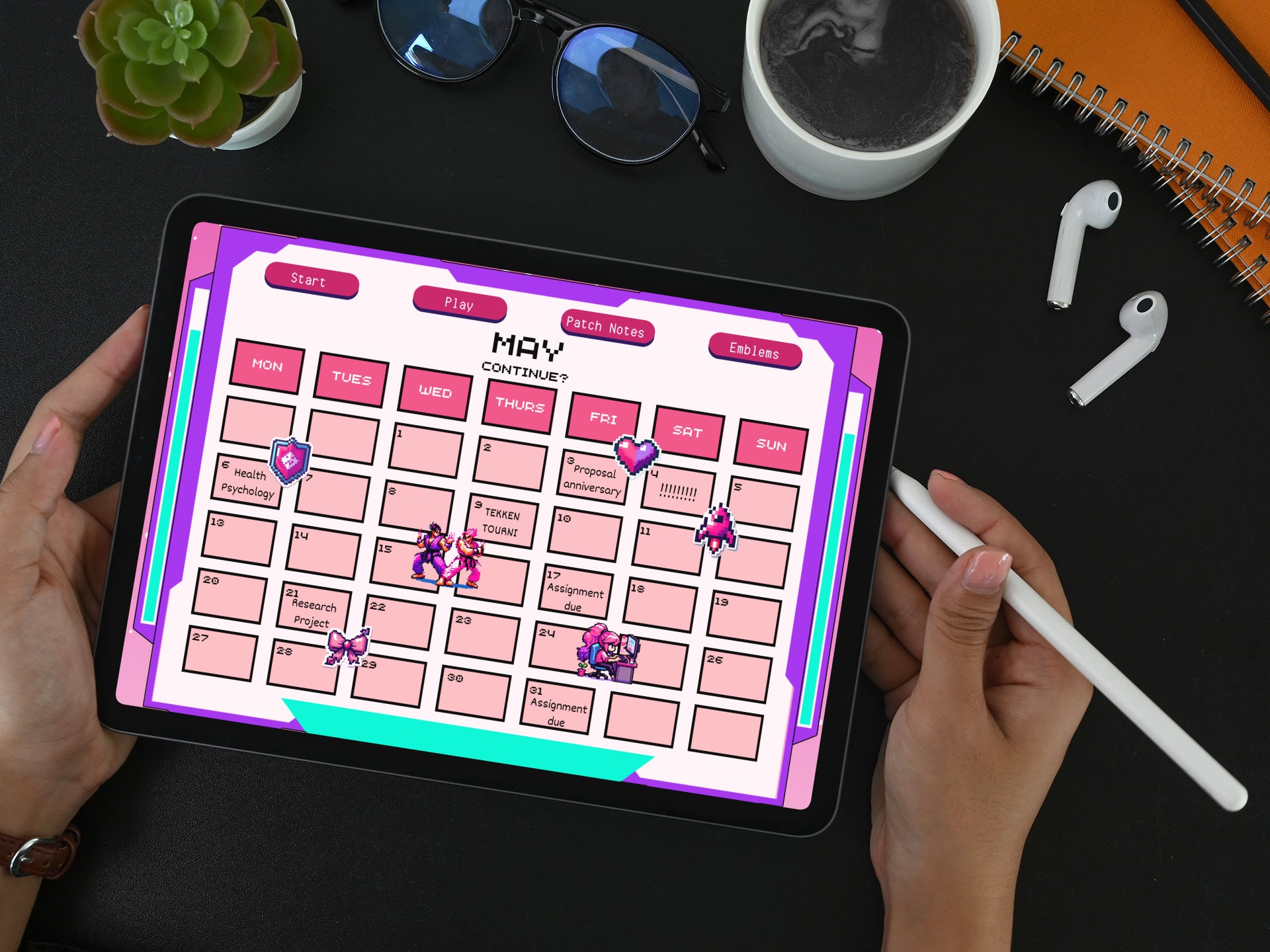 GAMING DIGITAL STICKERS Digital Stickers for Digital Planners, Gaming ...