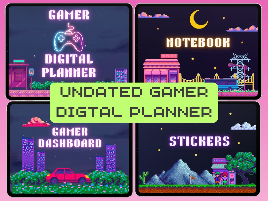 GAMER DIGITAL PLANNER - Unleash Your Inner Gamer! Undated Digital ...
