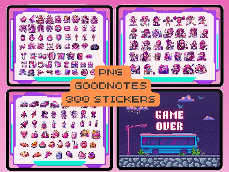 GAMING DIGITAL STICKERS - Digital Stickers for Digital Planners, Gaming ...