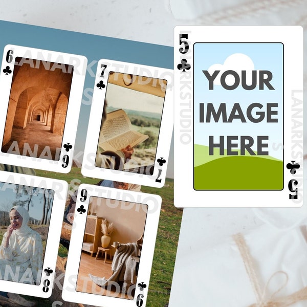 Large Custom Playing Cards - Etsy