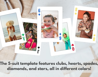 Customizable Playing Cards Template DIY Personalized Playing Cards ...