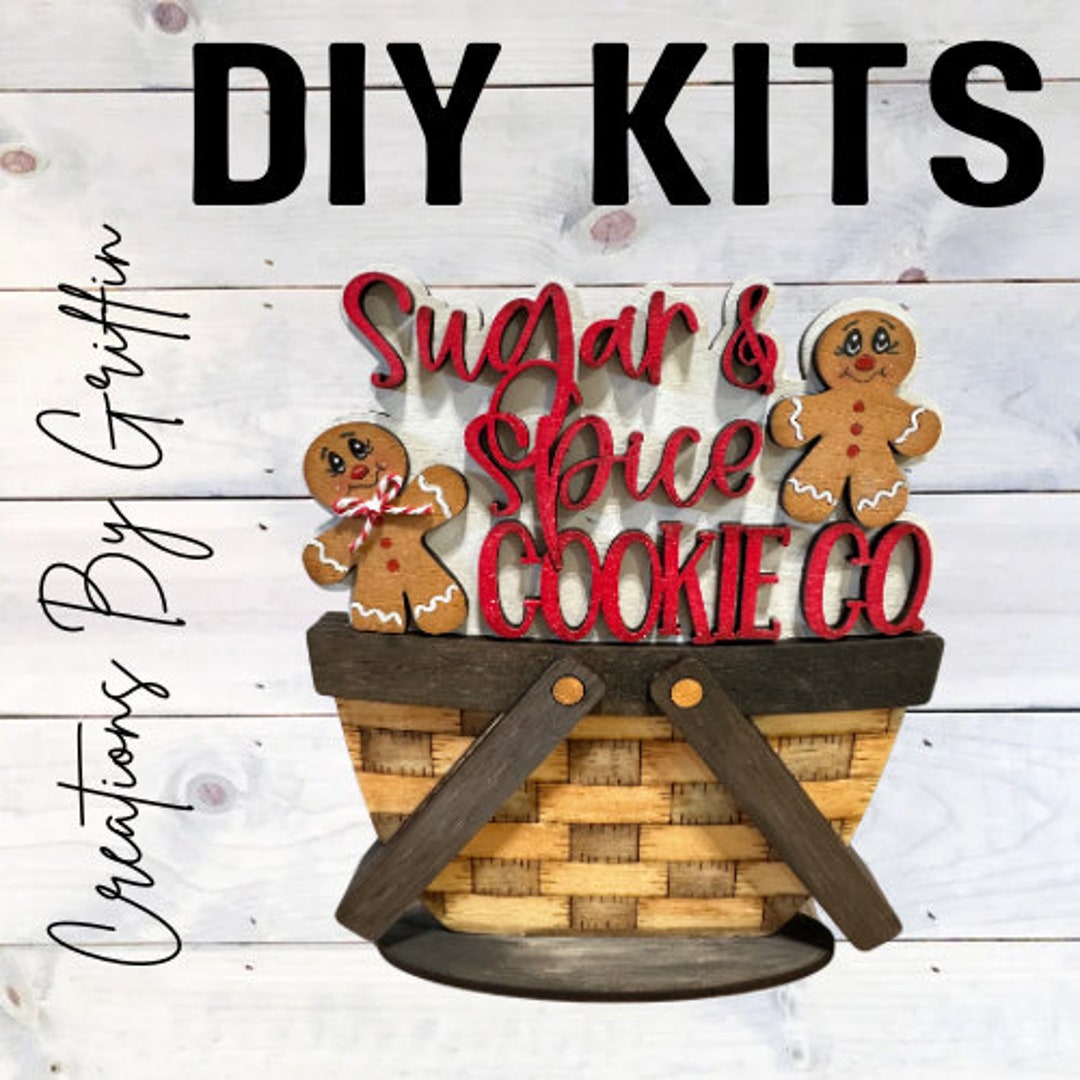 DIY Christmas Sugar & Spice Cookies Co. Interchangeable Basket Insert ...