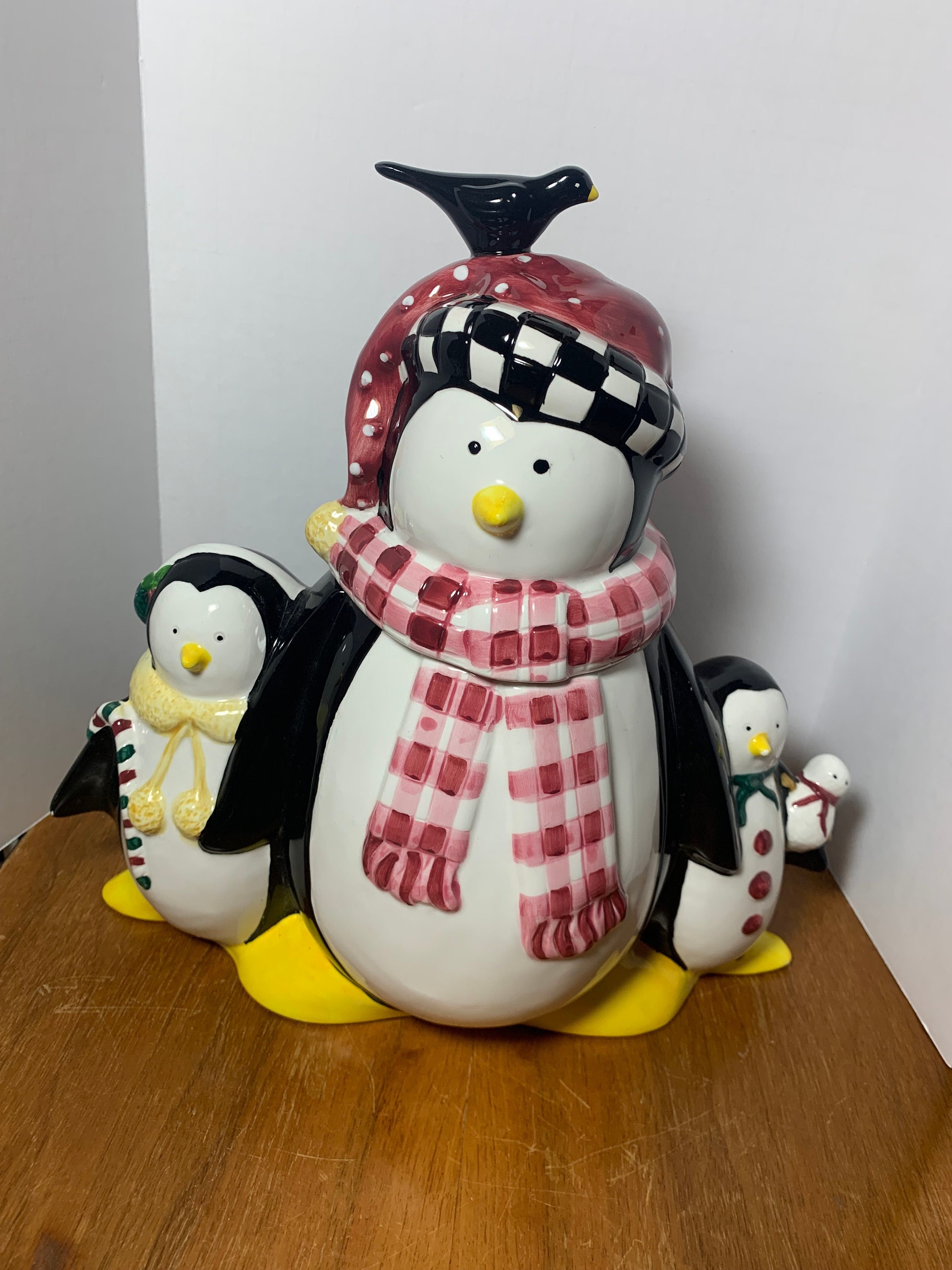 Sakura Debbie Mumm Large Penguin Family Momma and Little Ones Ceramic ...