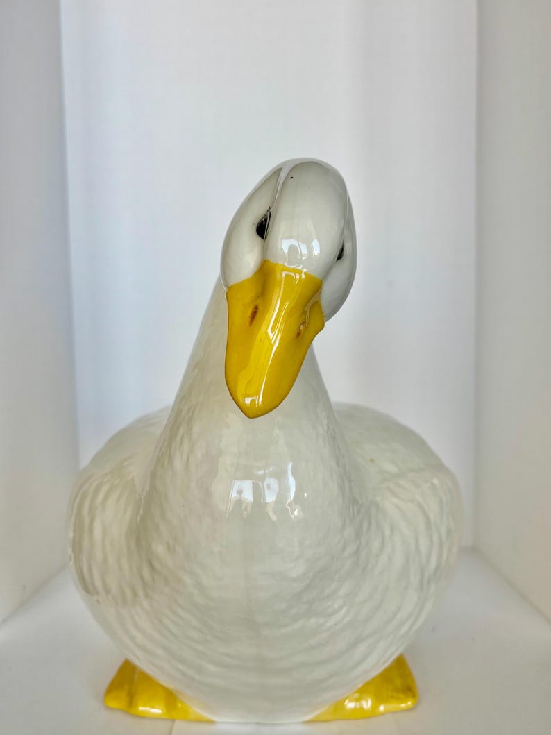 Ceramic Goose Figurine - Etsy