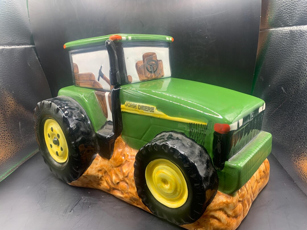 John Deere Tractor Cookie Jar Rare Find - Etsy