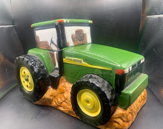 John Deere Tractor Cookie Jar Rare Find - Etsy