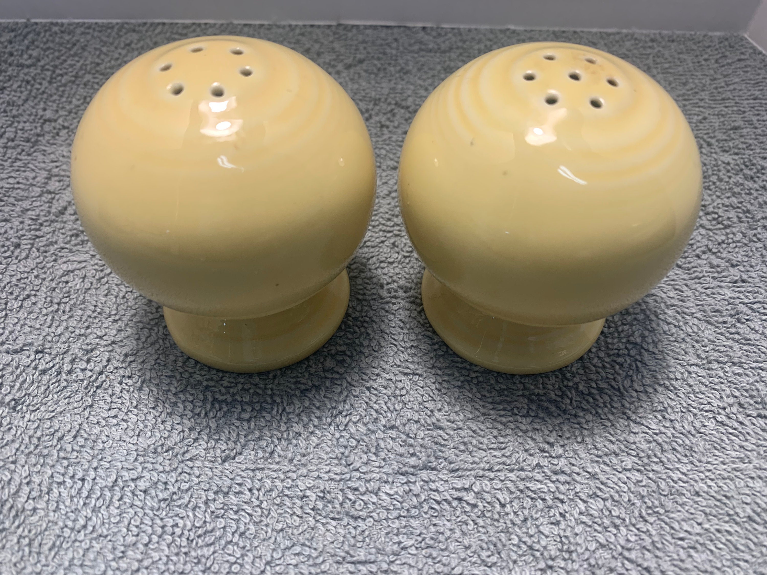 Fiesta Ware Salt & Pepper Set Yellow - Etsy