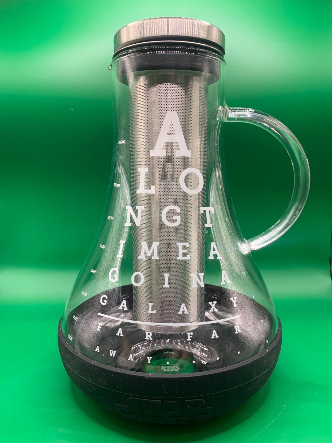 Star Wars Eye Chart Cold Brew Coffee Glass Pitcher - Etsy