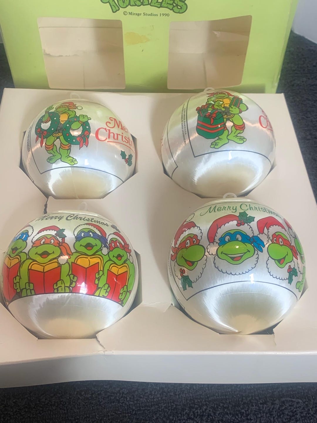 Vintage Teenage Mutant Ninja Turtles Christmas Ornaments 1990 | TMNT ...