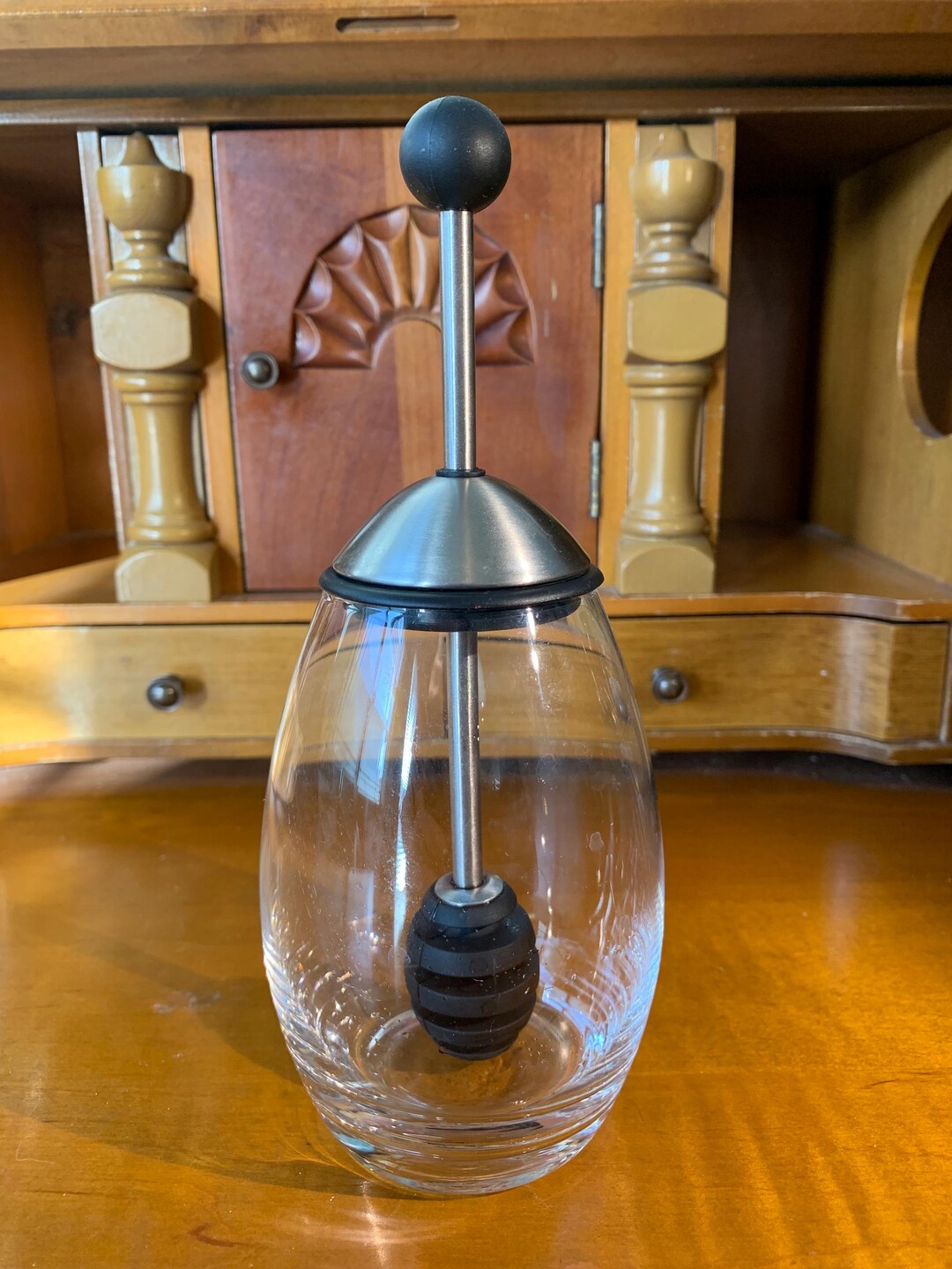 Norpro Silicone Honey Dipper: Stainless Steel & Glass Server - Etsy