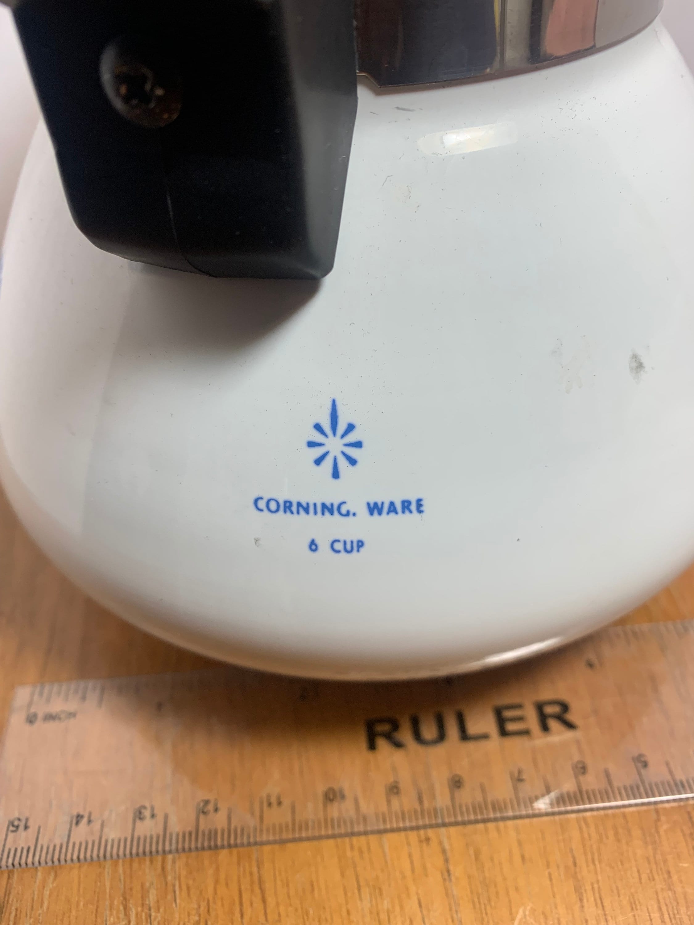 Corningware 6 Cup Teapot Rare Rear Marking - Etsy