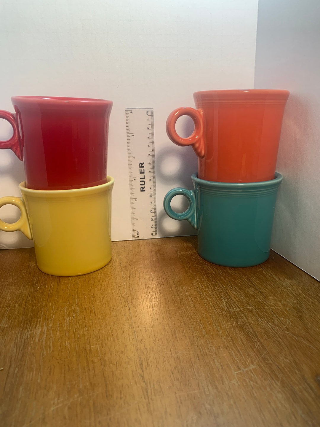 Fiesta Ware Coffee Mug/cups Vintage Set of 4 - Etsy