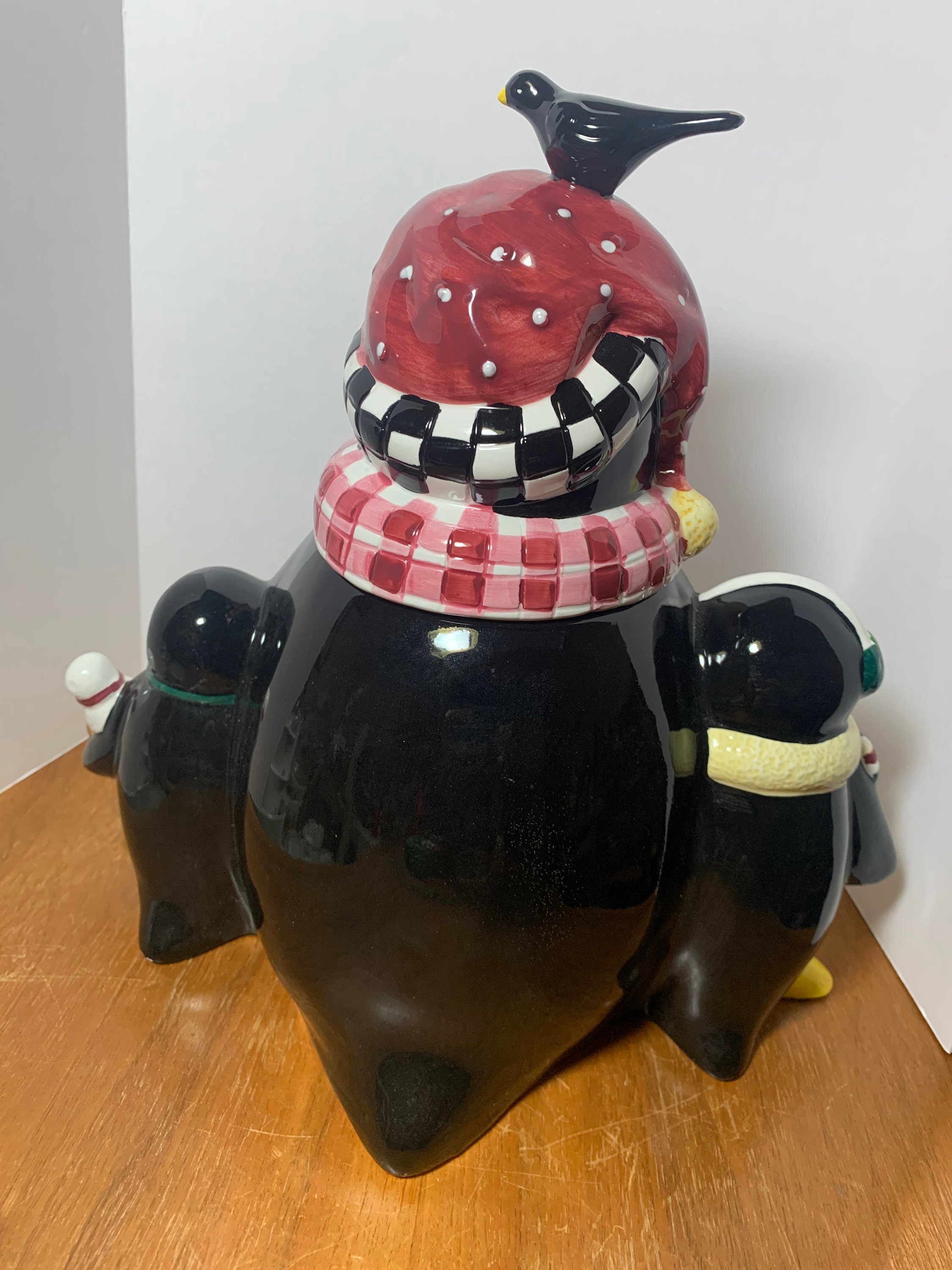 Sakura Debbie Mumm Large Penguin Family Momma and Little Ones Ceramic ...