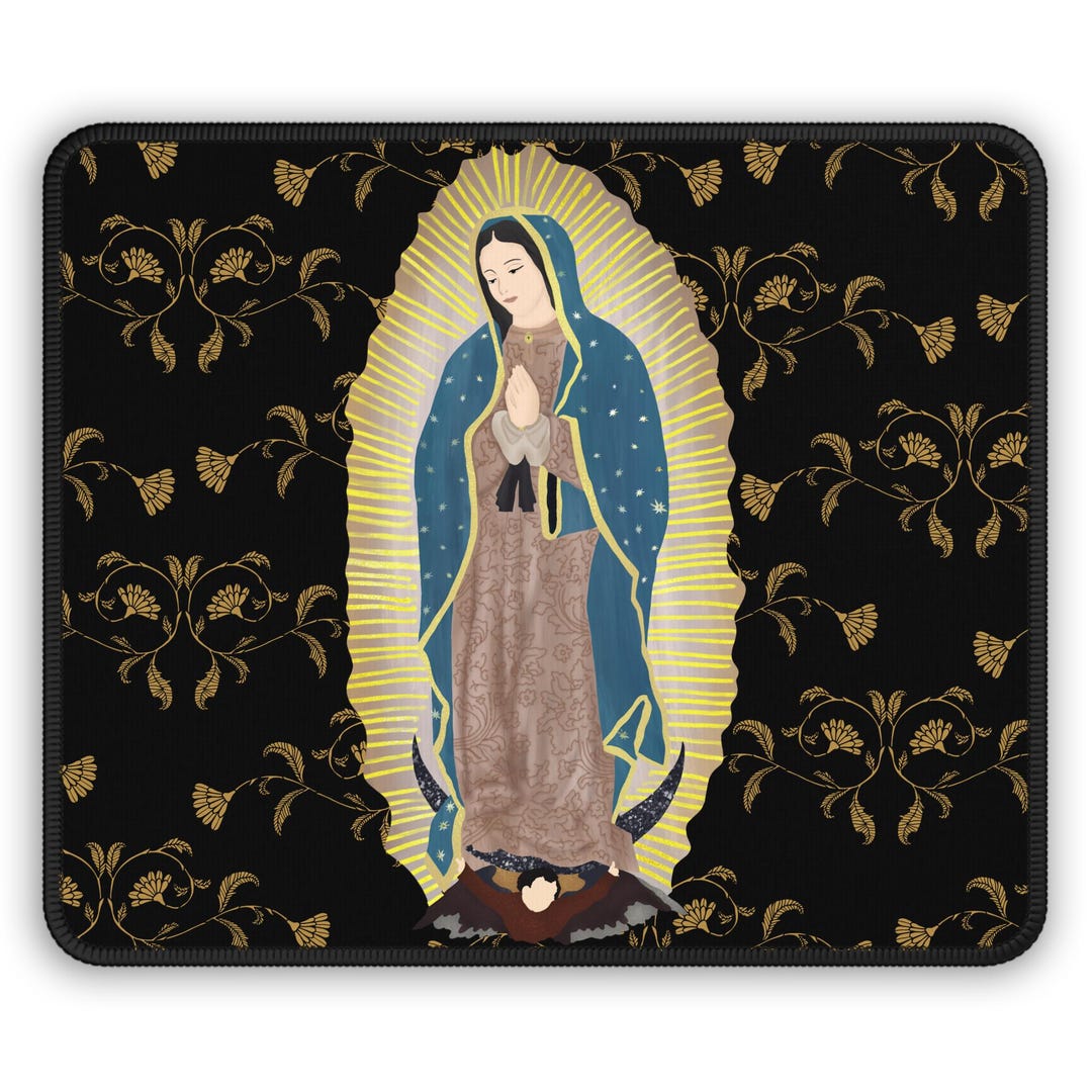 Mouse Pad, Catholic Virgin Mary Design, Classic Guadalupe Inspired ...