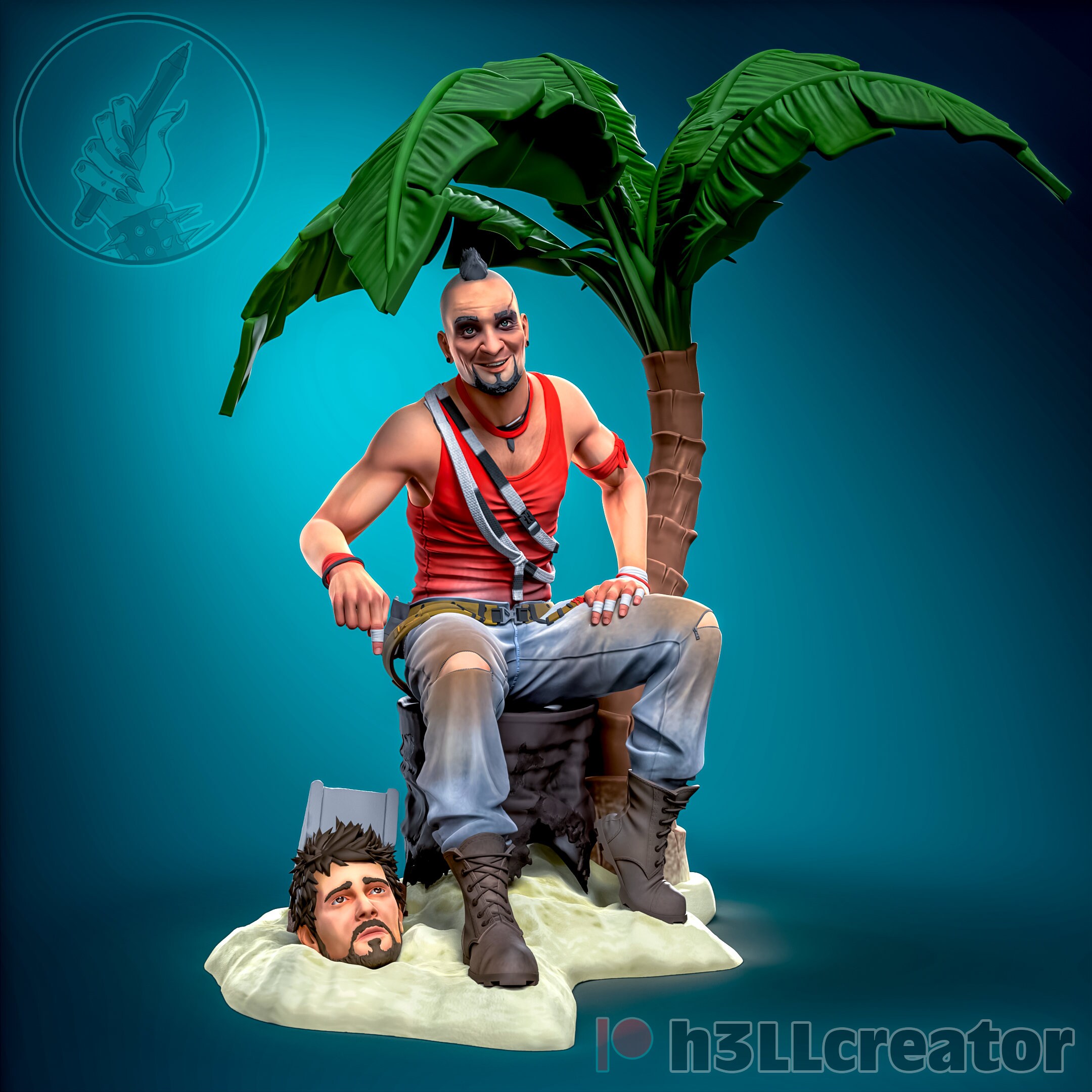 Far Cry 3 Vaas Drawing
