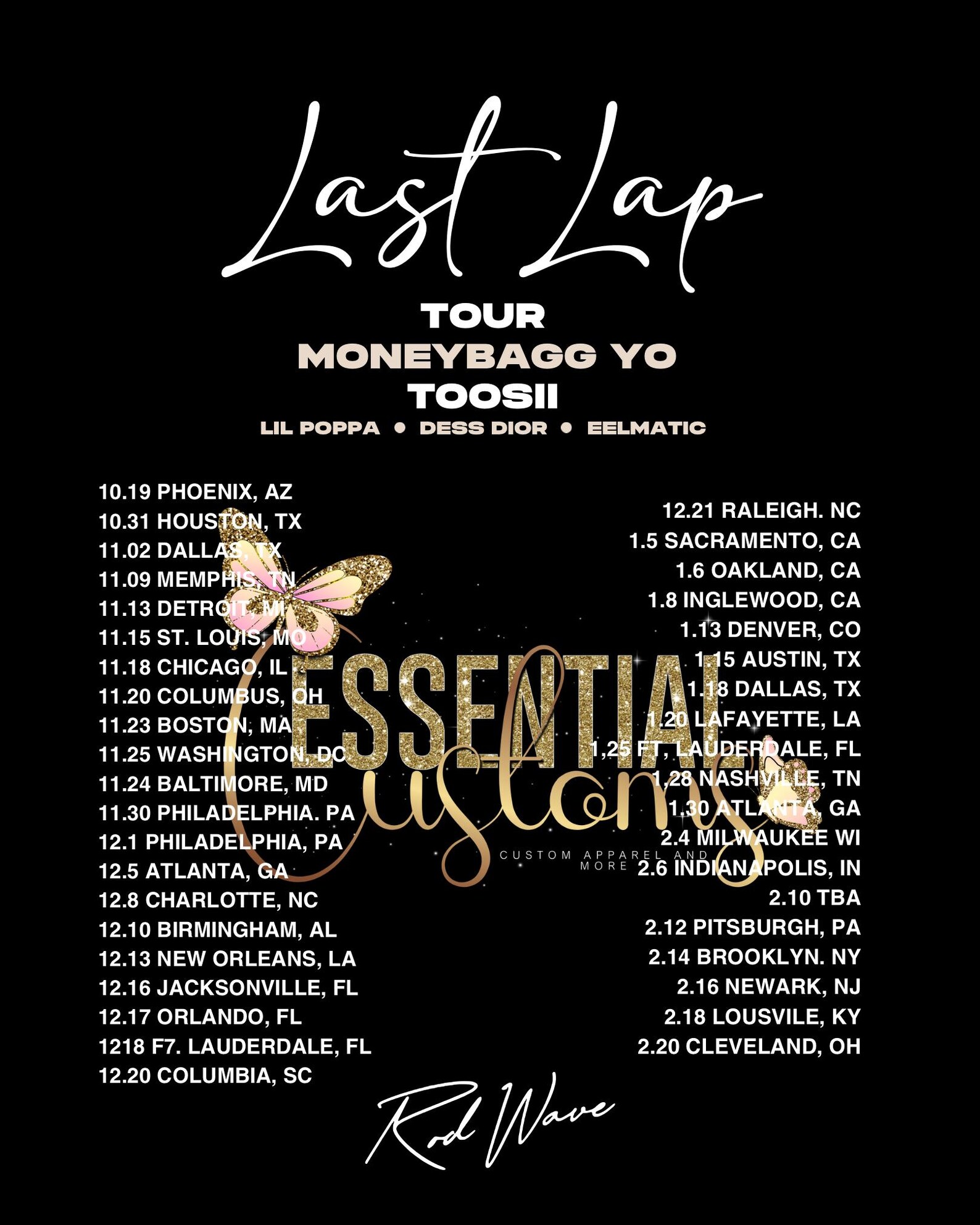 Rod Wave Last Lap 2024 Tour PNG - Etsy