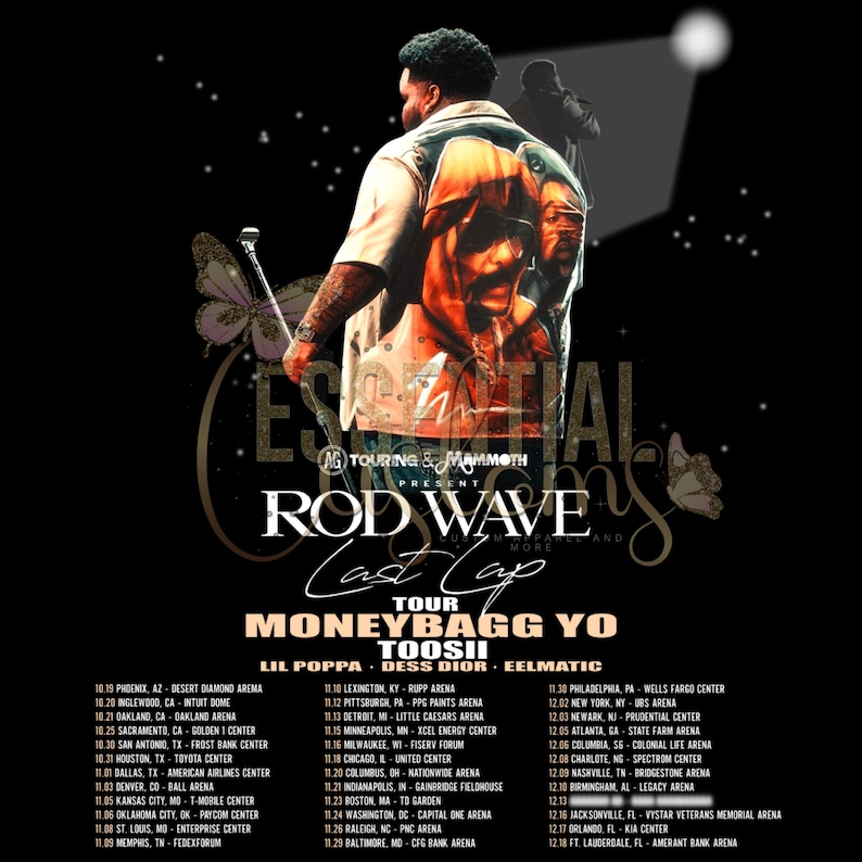 Rod Wave Last Lap 2024 Tour PNG - Etsy