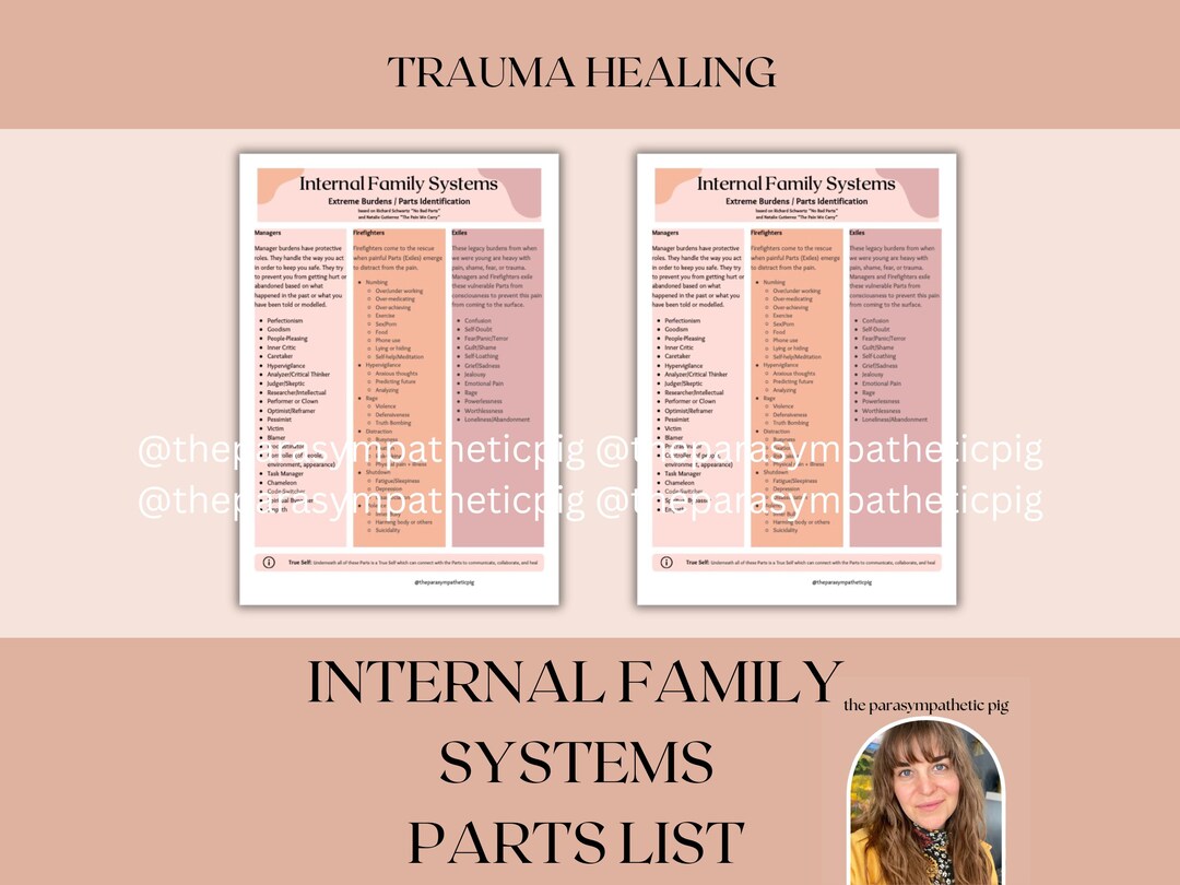 IFS Trauma Healing | Emotional Parts & Inner Manager Assessment ...