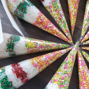 Desi Wedding,haldi,garaba,sangit Favors / Sonf Cones / Fennel Cones ...