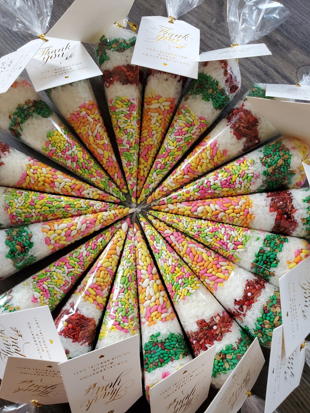 Desi Wedding,haldi,garaba,sangit Favors / Sonf Cones / Fennel Cones ...