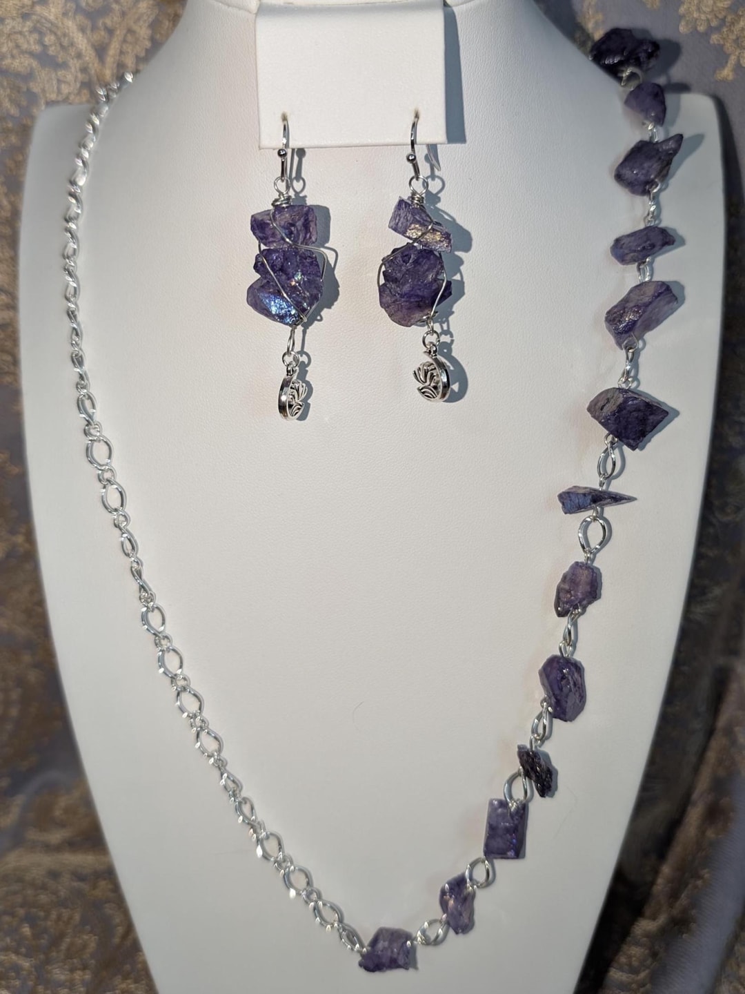 Purple Shard Necklace - Etsy