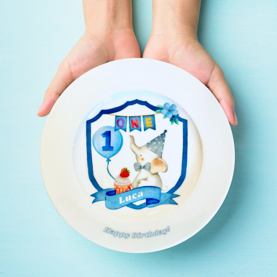 Personalized Ceramic Birthday Plate / Birthday Gift for Boys - Etsy