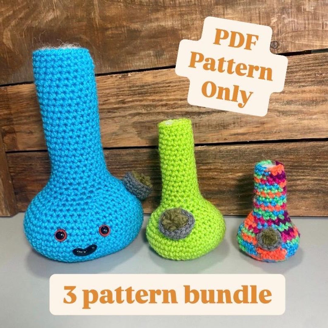 PDF Pattern: Crochet Stoner Accessory Bundle, Marijuana Accessories ...