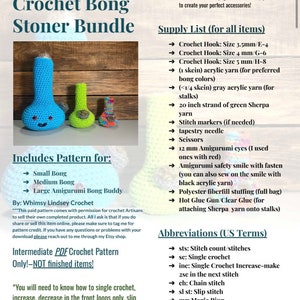 PDF Pattern: Crochet Stoner Accessory Bundle, Marijuana Accessories ...