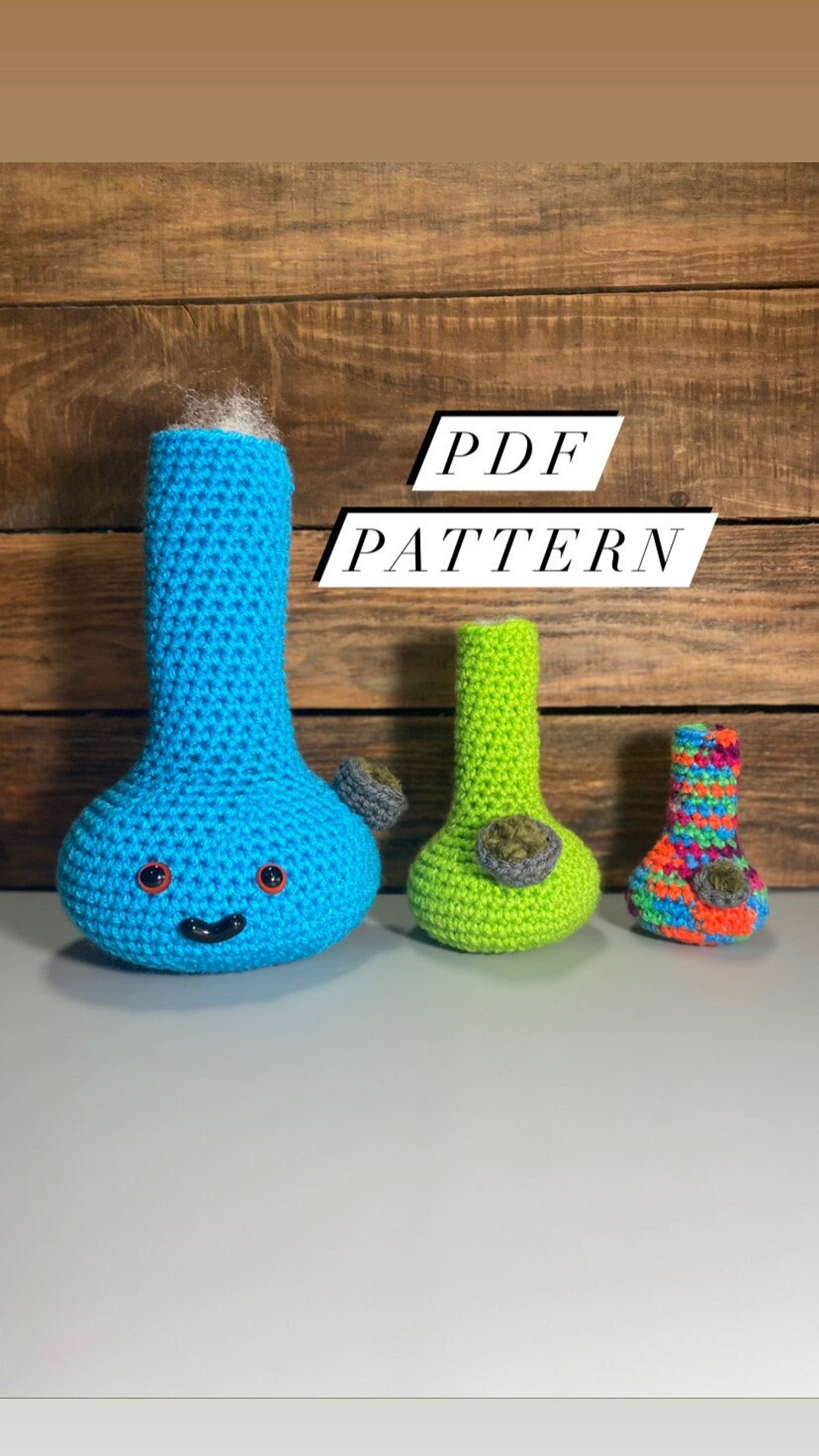 PDF Pattern: Crochet Stoner Accessory Bundle, Marijuana Accessories ...