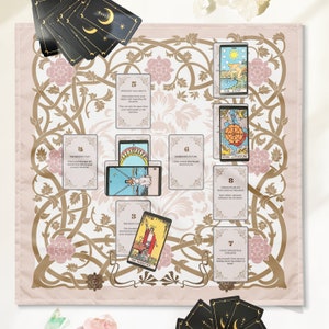 Tarot Spread Cloth With Celtic Cross | Tarot Reading Cloth | Learn ...