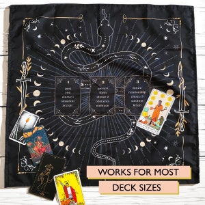 Tarot Mat With Serpent, Tarot Spread Cloth, Tarot Reading Cloth, Learn ...