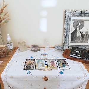 Evil Eye Tarot Cloth | Tarot Mat | Tarot Spread Cloth | Tarot Reading ...