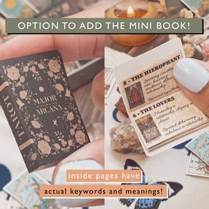 Mini Tarot Deck With Guidebook | Mini Tarot Cards With Full Rider Waite ...