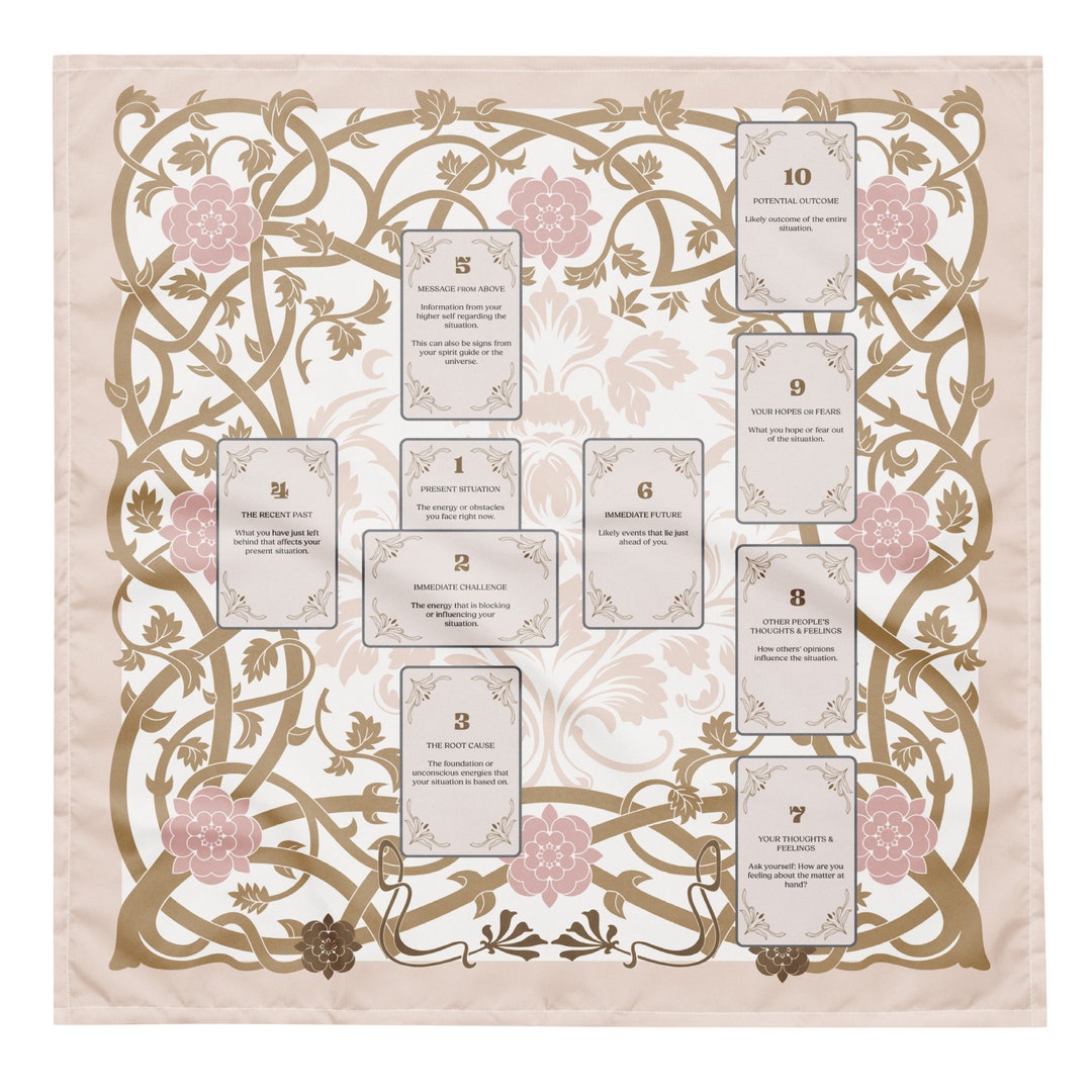 Tarot Spread Cloth With Celtic Cross | Tarot Reading Cloth | Learn ...