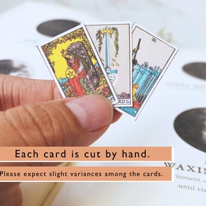 Mini Tarot Deck With Guidebook | Mini Tarot Cards With Full Rider Waite ...