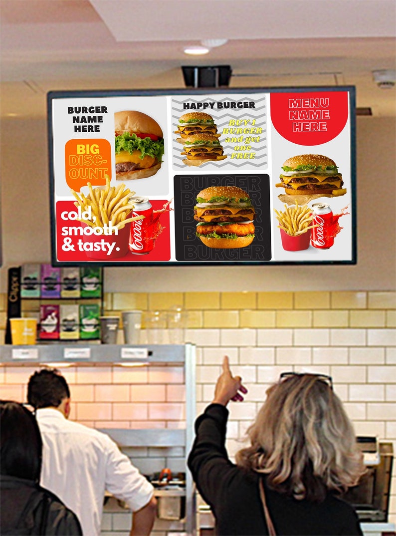 Burger, Pizza, Cafe, Restaurant, Magazine, Shopping Center, Fast Food ...