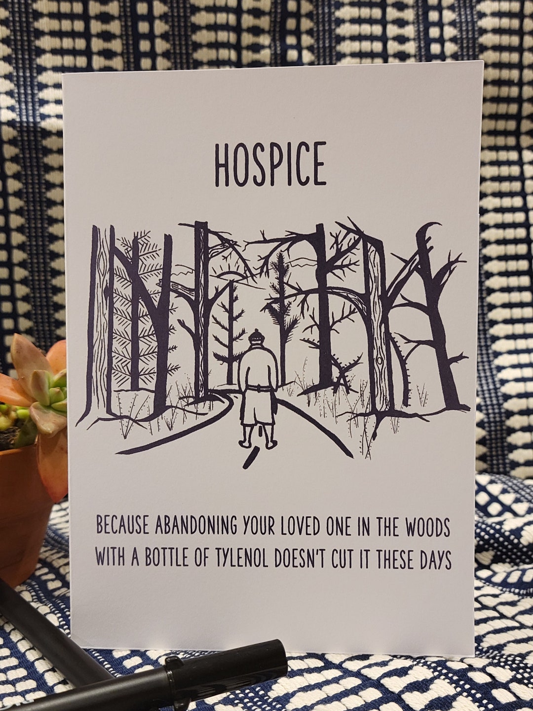 Funny Hospice Card 5x7 Card for Caretakers Terminal - Etsy