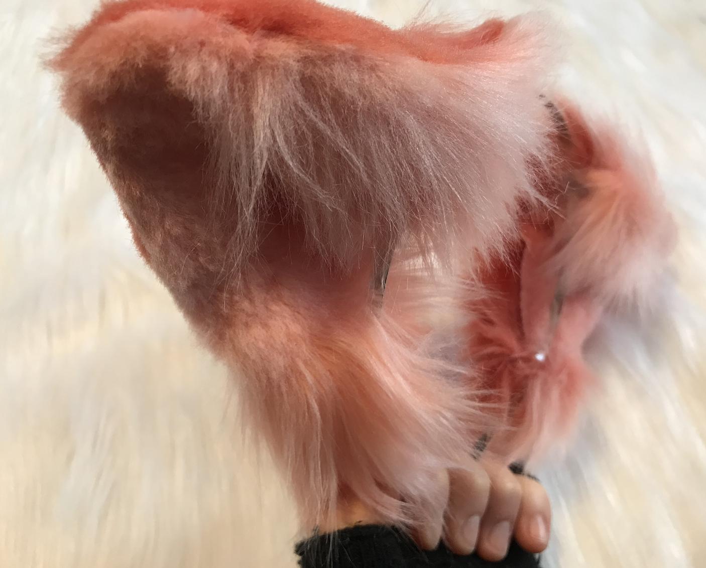 Pink Cat Ears Cosplay Furry Kemonomimi Ears Etsy