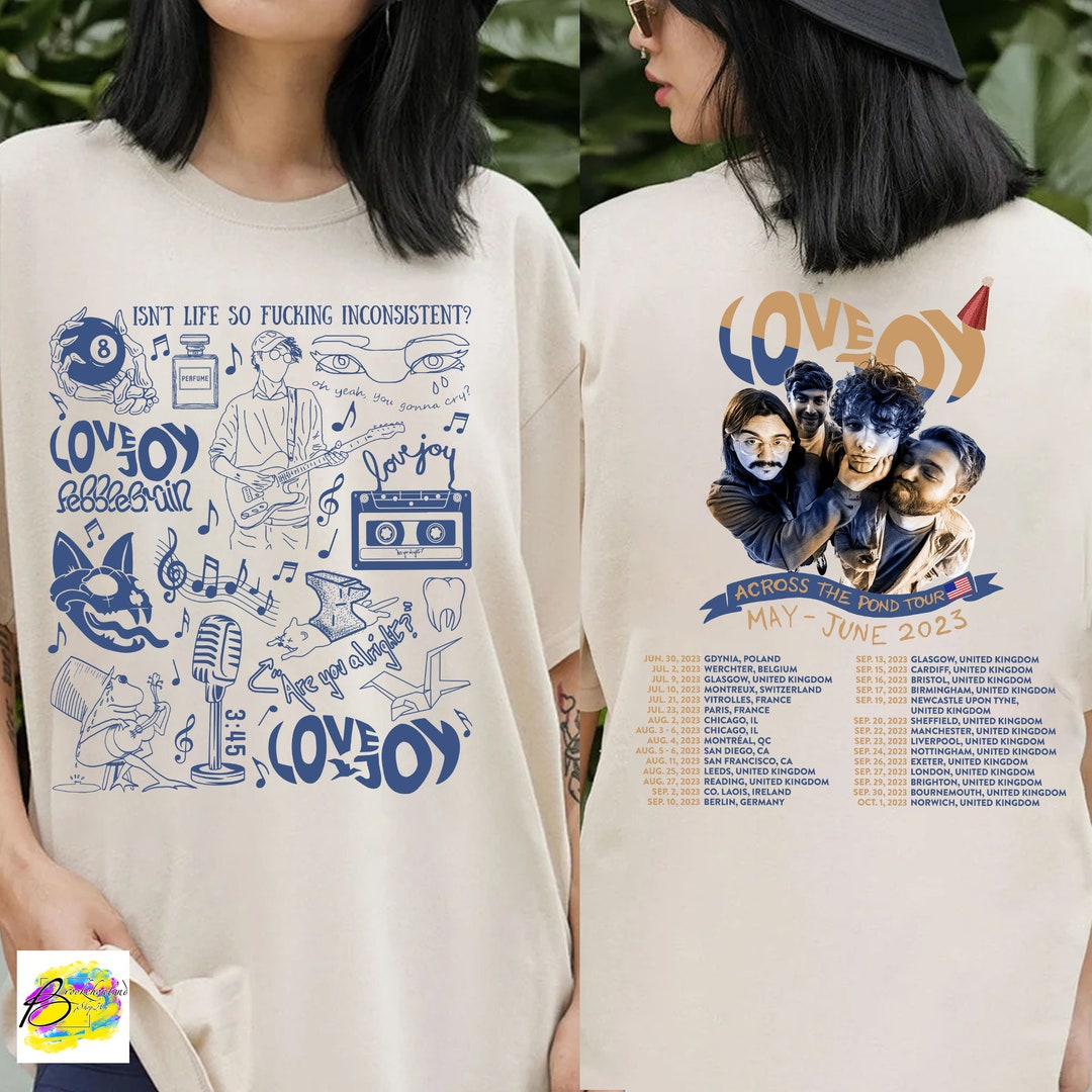 Lovejoy Shirt, Across the Pond Tour 2023 Shirt, Lovejoy Concert Shirt, Lovejoy Merch, the Lazy ...