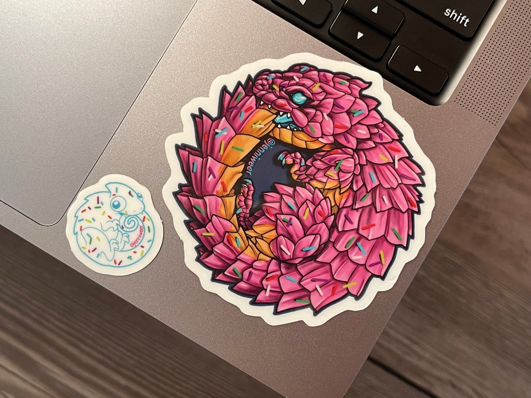 Big and Small Sprinkle Donut Lizard Sticker | Lizard, Fun, Candy ...
