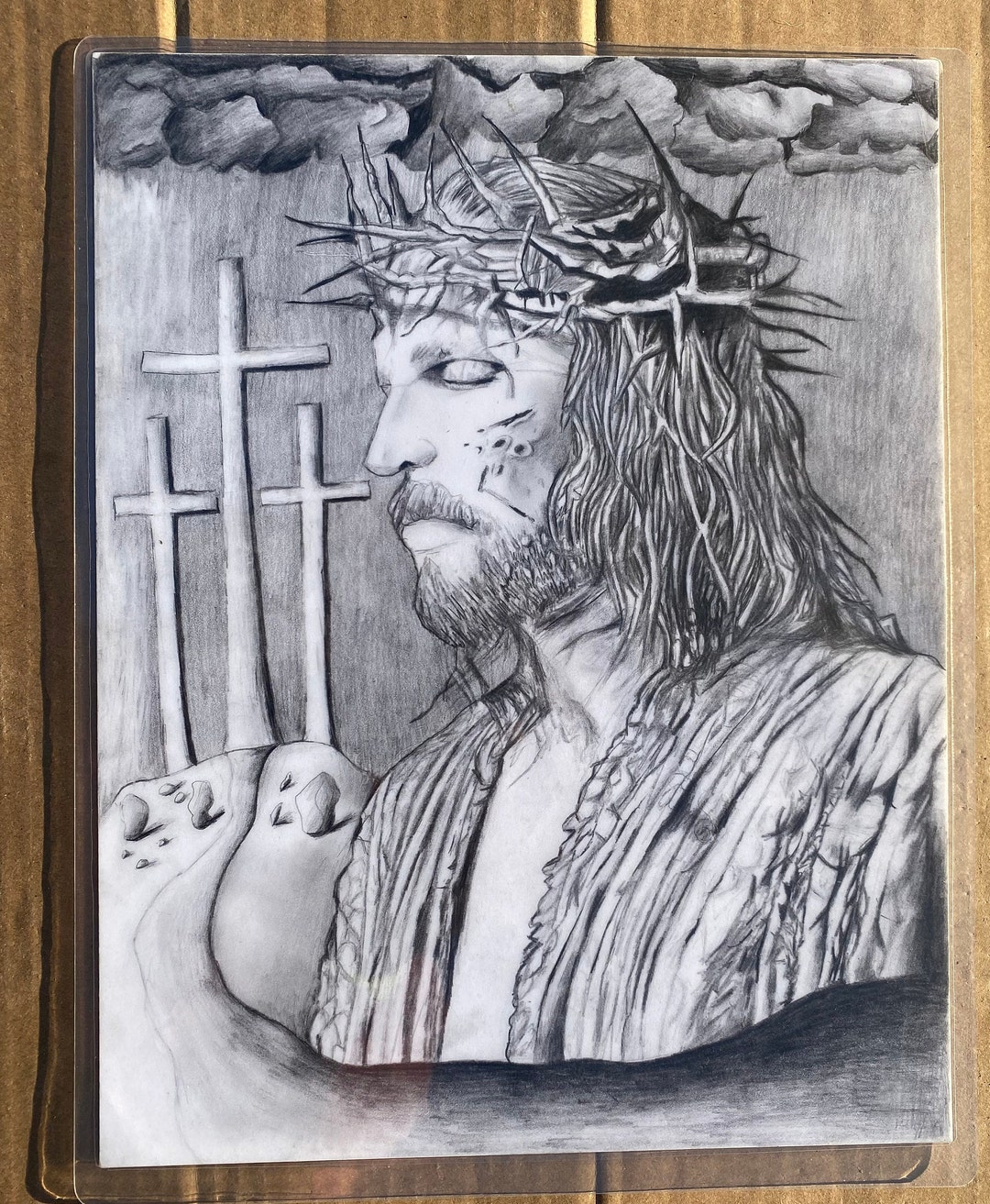 Jesus Christ Crucifixion Sketch Passion of the Christ Good Friday ...