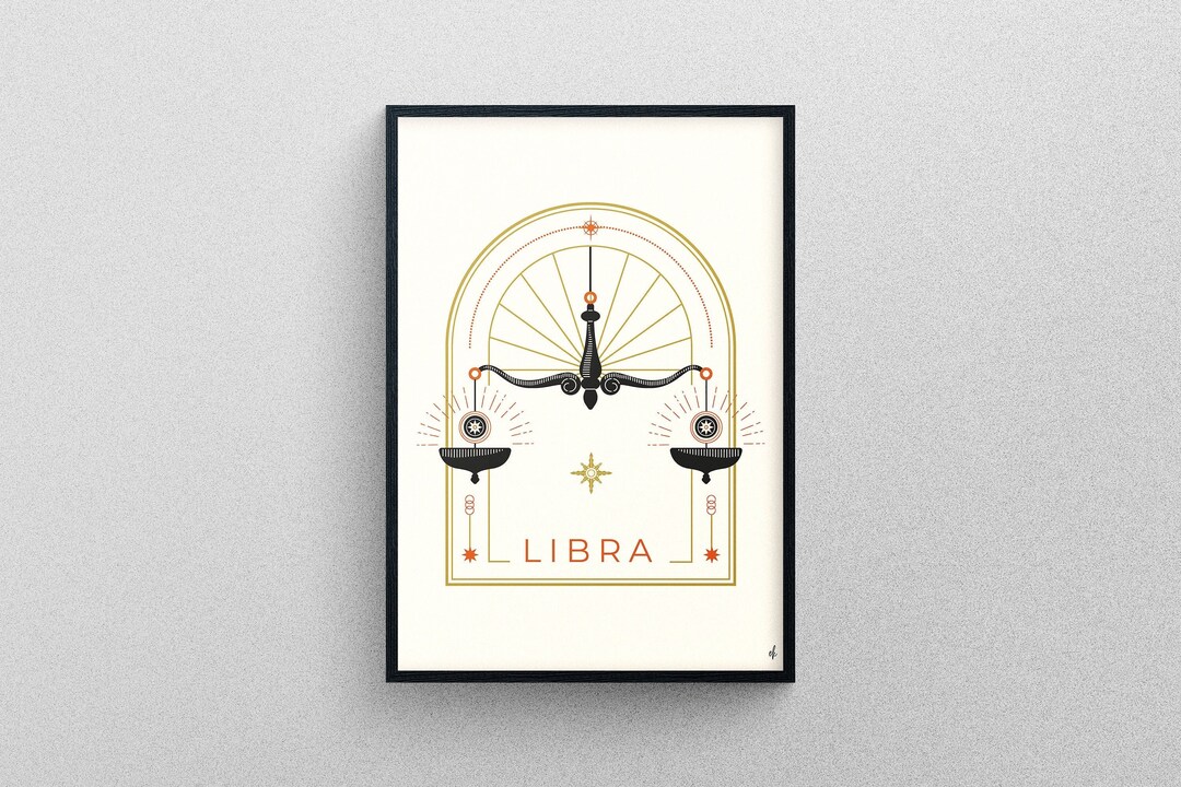 Libra Zodiac Print, Zodiac Printable, Libra Zodiac Gifts, Astrology ...