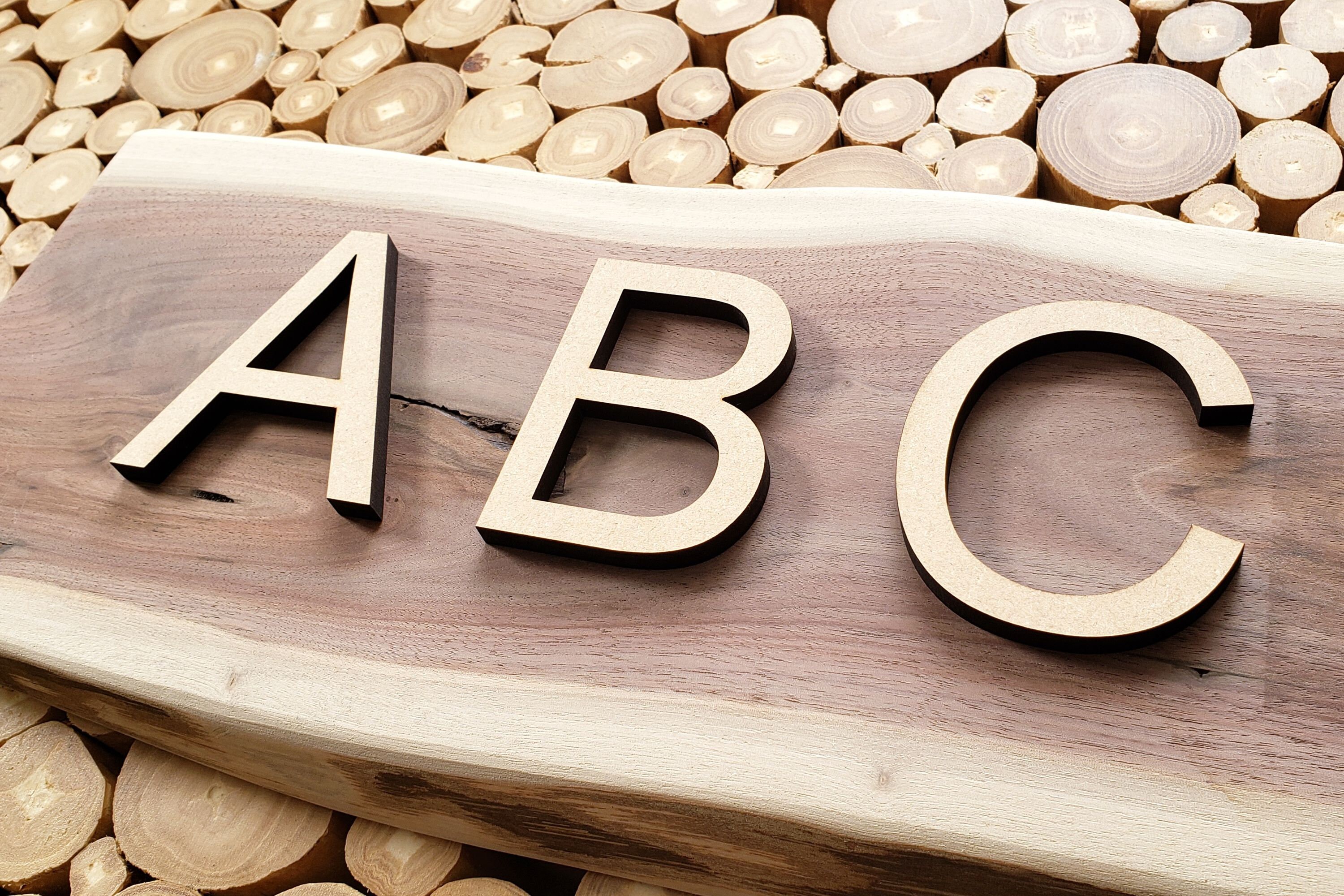 Unfinished Wood Letter, Unfinished Wood Numbers, Large Letters for ...