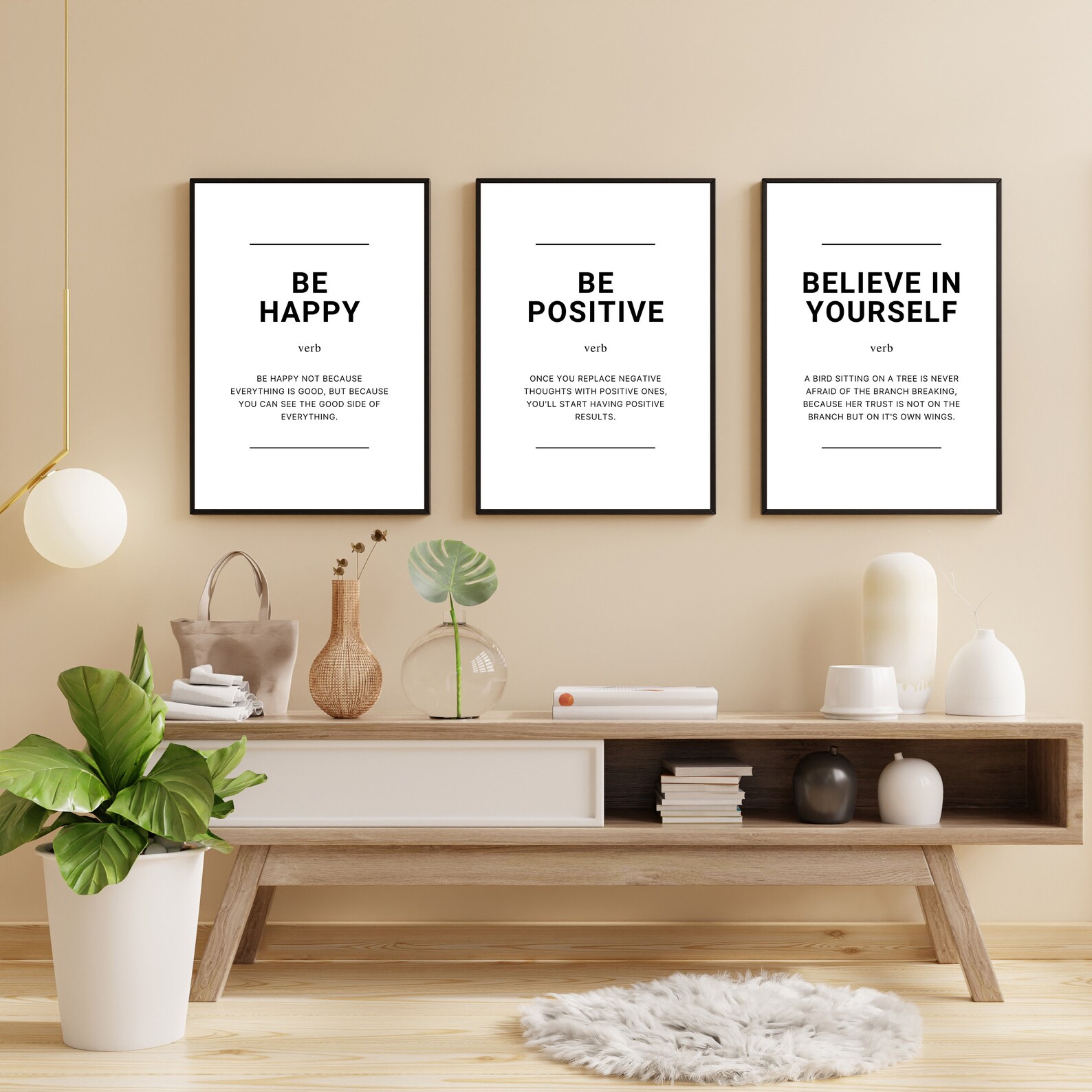 Office Wall Art Set Home Office Wall Decor Motivational Quotes Office ...