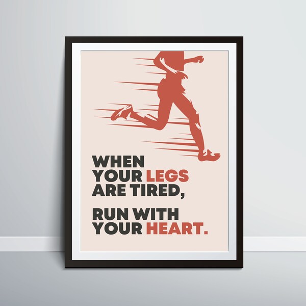 Run With Your Heart - Etsy