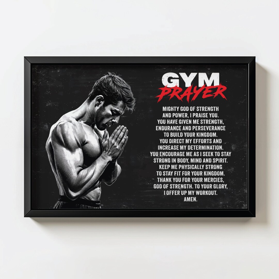 Home Gym Decor - Gym Prayer ( Digital Download ) - Etsy UK