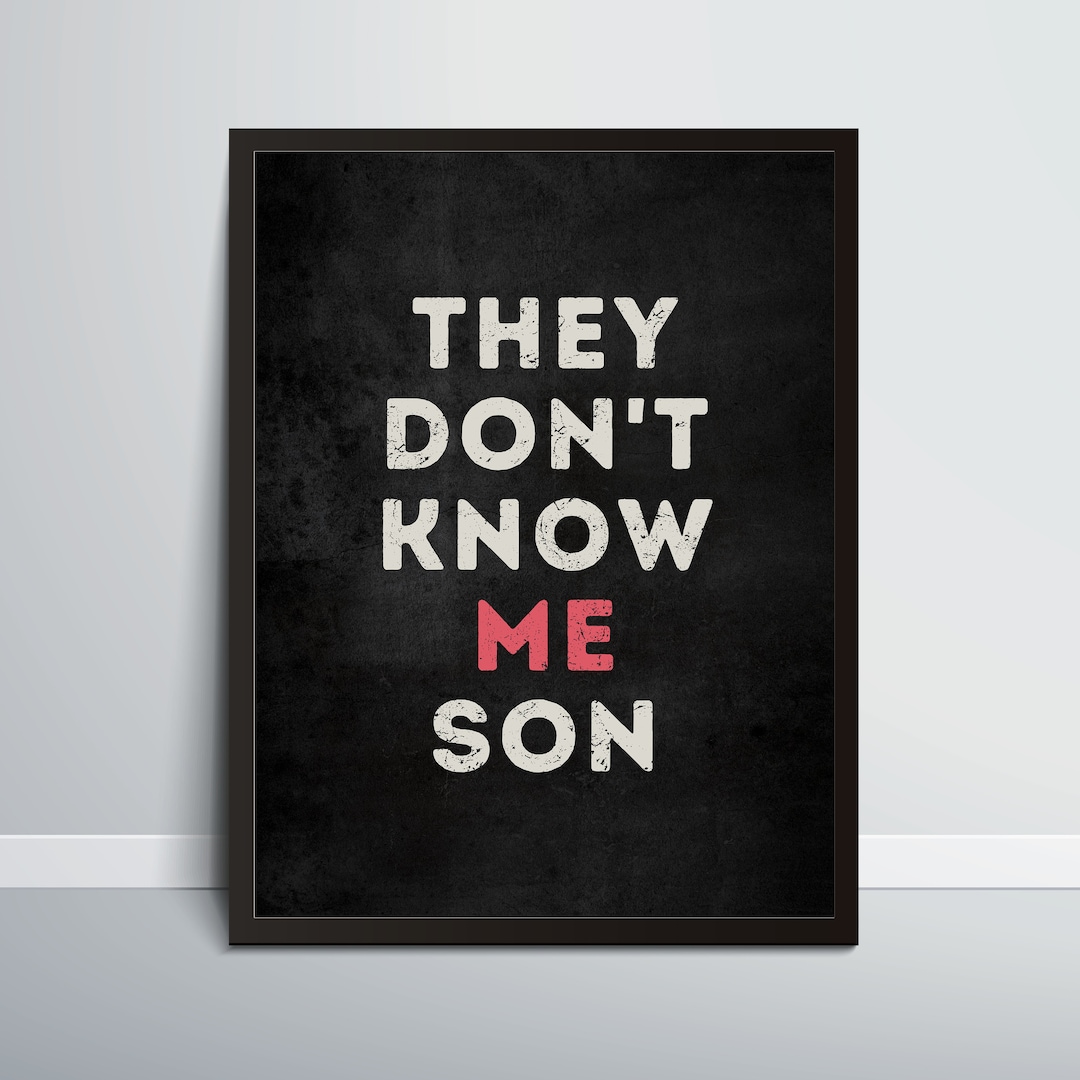 They Don't Know Me Son David Goggins Motivational Wall - Etsy