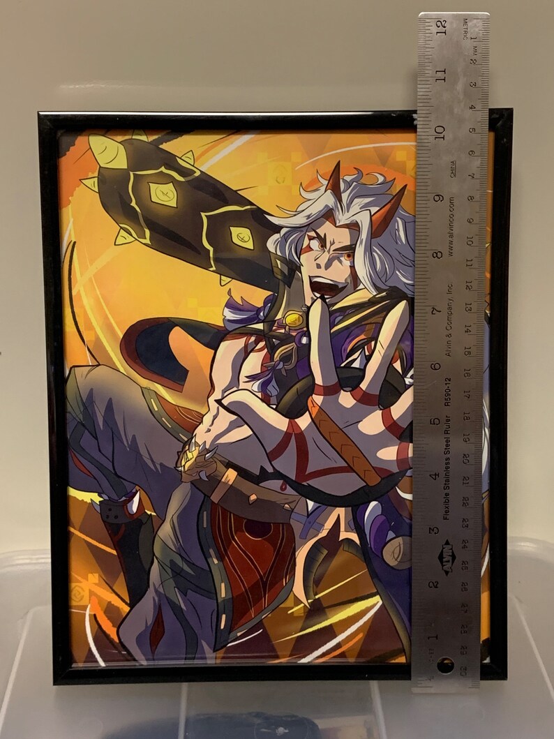 Arataki Itto Genshin Impact 8x10 Character Print - Etsy