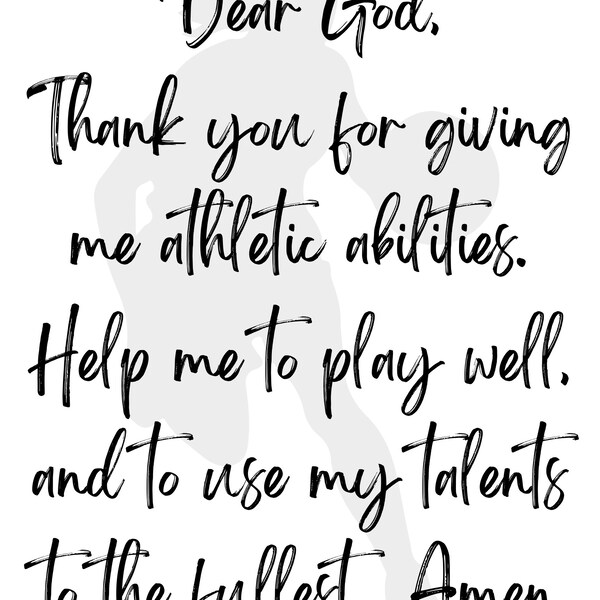 Basketball Prayer - Etsy