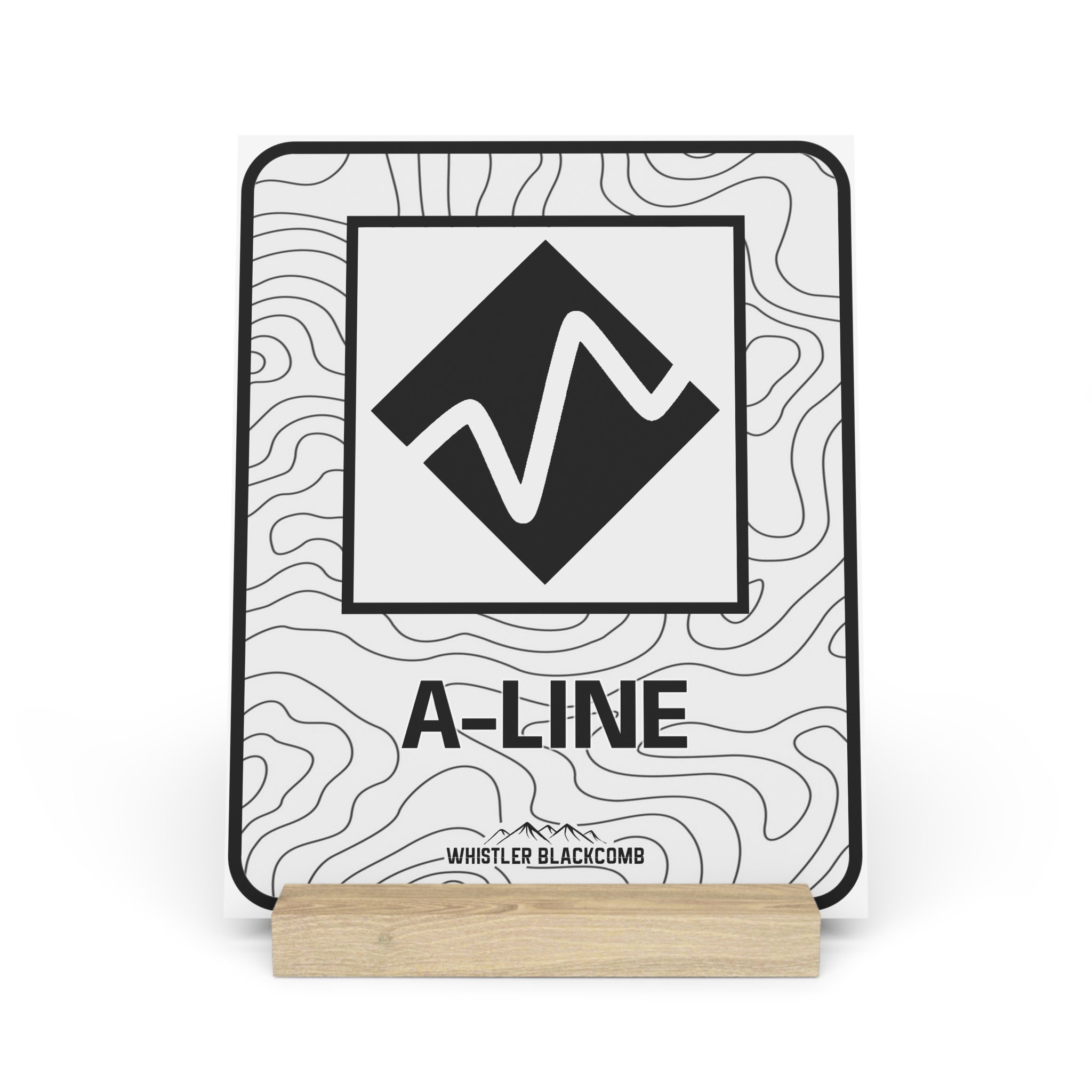 Whistler A-LINE Black Diamond Trail Plaque - Etsy